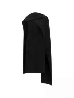 Khaite Ramona Draped-cape Dress
