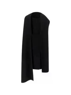 Khaite Ramona Draped-cape Dress