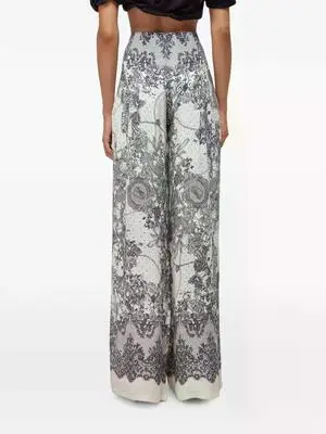 BLUGIRL Lace-print Palazzo Pants
