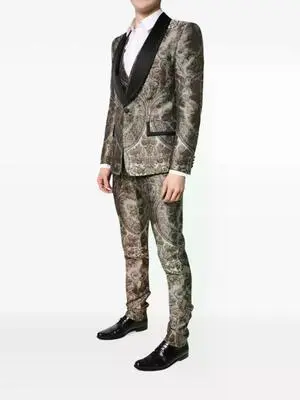 Dolce & Gabbana Baroque-jacquard Three-piece Suit