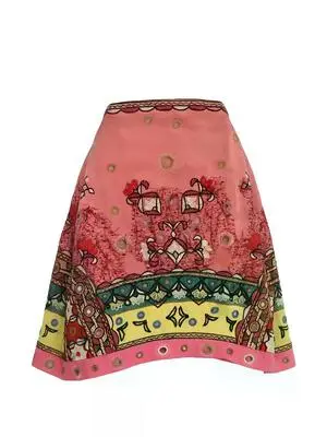 Valentino Garavani Bead-embellished Embroidered Skirt