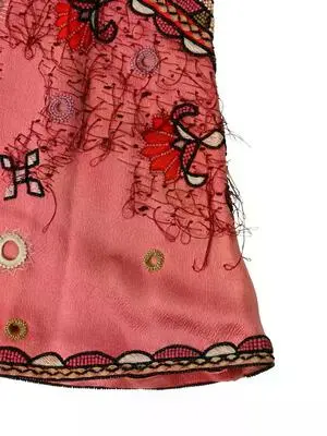 Valentino Garavani Bead-embellished Embroidered Skirt