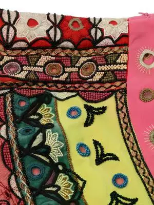 Valentino Garavani Bead-embellished Embroidered Skirt