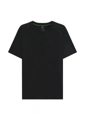 BOSS X Porsche Mercerized-cotton T-shirt With Glossy Logo - Black