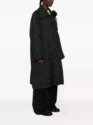 Soh Floral-applique Single-breasted Coat