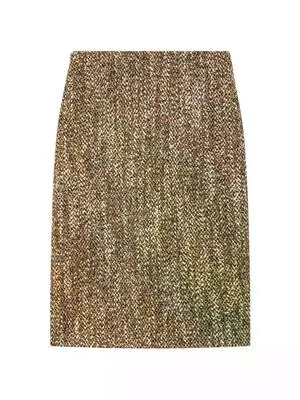 MSGM Pencil Midi Skirt - Brown