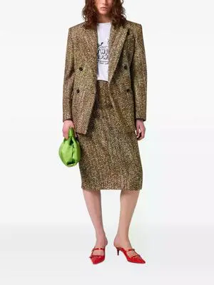 MSGM Pencil Midi Skirt