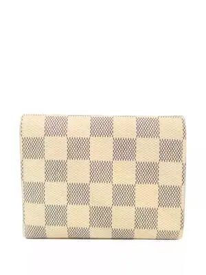 LOUIS VUITTON Victorine Damier Azur Patterned Wallet - Neutrals