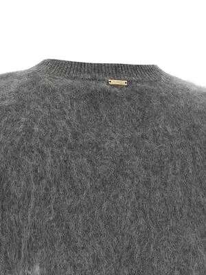 TWINSET Brushed Wool Crew-neck Jumper