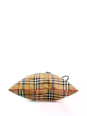 Burberry Rainbow Check Shopper Tote Bag