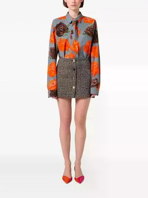 MSGM Button-down Mini Skirt