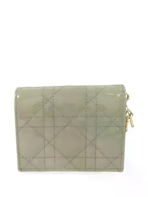 Dior Cannage Gardenia Wallet - Grey