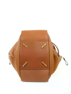 Loewe Hammock Leather Tote Bag - Brown