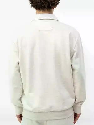 BOSS Logo-patch Polo-collar Sweater