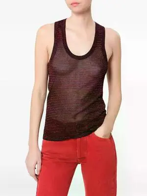 Isabel Marant Étoile Cevara Striped Lurex Knit Tank Top