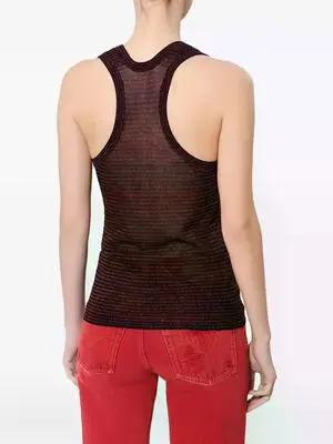 Isabel Marant Étoile Cevara Striped Lurex Knit Tank Top