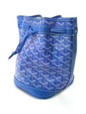 Goyard Pm Petit Flot Bucket Bag - Blue