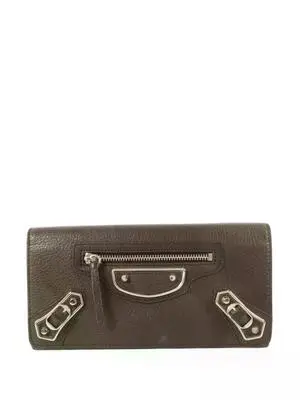 Balenciaga Longe Studded Leather Wallet