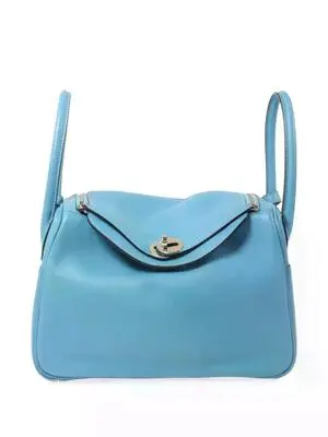 Hermès 26 Lindy Shoulder Bag - Blue