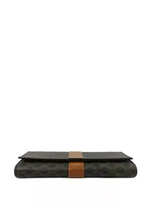 Celine Triomphe Canvas Long Wallet