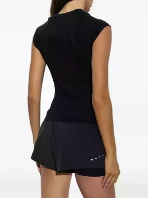 Nike Ribbed Logo-embroidered Top