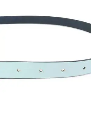 Bottega Veneta Triangle Buckle Leather Belt - Blue