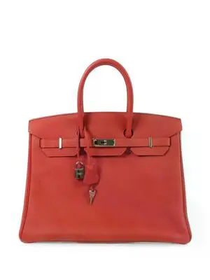 Hermès 35 Birkin Togo Handbag - Red