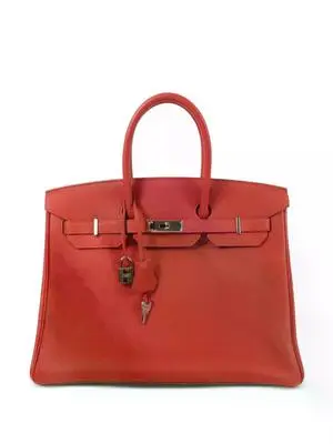 Hermès 35 Birkin Togo Handbag - Red