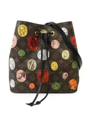 LOUIS VUITTON X Fornasetti Mm Neo Noe Monogram Canvas Shoulder Bag - Brown