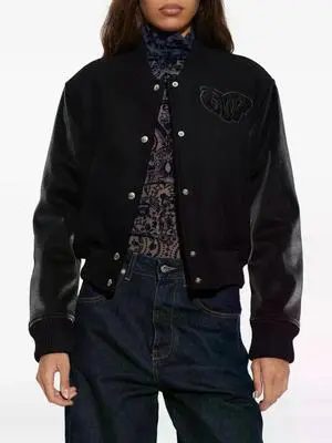 Off-White Logo-patch Bomber Jacket