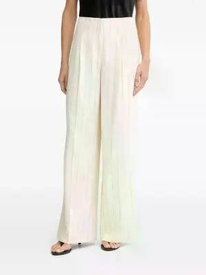 MARC AUREL Pinstripe-print Tailored Trousers - Neutrals