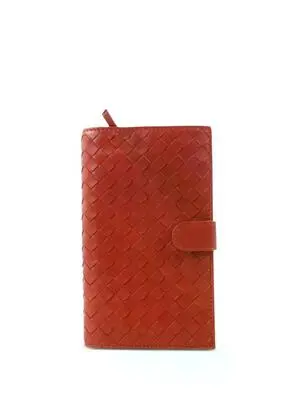 Bottega Veneta Intrecciato Bifold Wallet - Red
