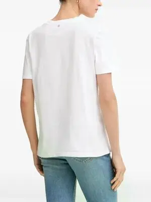 MARC AUREL Graphic-print Rhinestone-embellished T-shirt