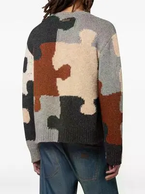 Moschino Inlaid Wool-and-silk Blend Pullover
