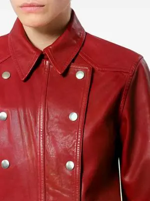Isabel Marant Étoile Valdy Snap-button Leather Shirt