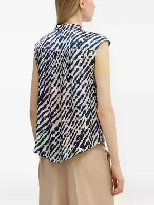 MARC AUREL Abstract-print Sleeveless Shirt