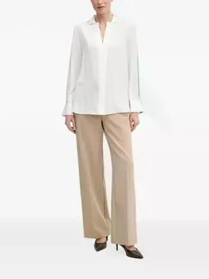 MARC AUREL V-neck Long-sleeve Blouse