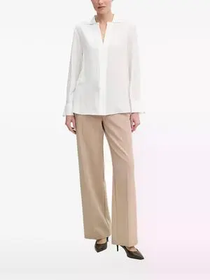 MARC AUREL V-neck Long-sleeve Blouse
