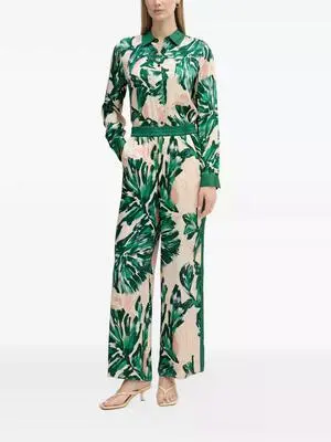 MARC AUREL Floral-print Trousers