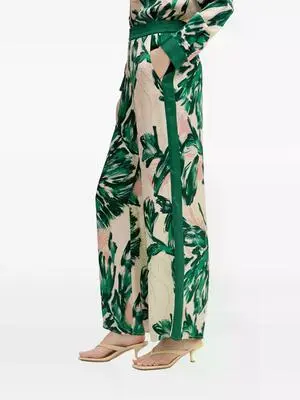 MARC AUREL Floral-print Trousers