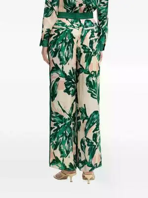 MARC AUREL Floral-print Trousers