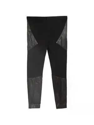 Givenchy 2000s Panelled Leather Trousers