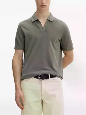 Marc O'polo Piqué V-neck T-shirt - Green