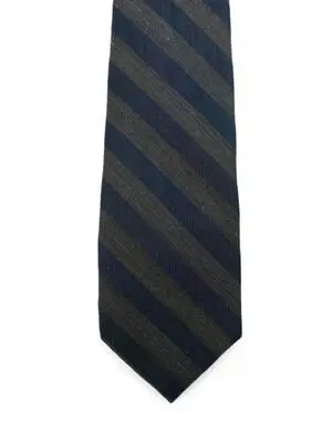 BARBA NAPOLI Diagonal-stripe Tie
