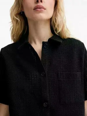 Marc O'polo Crochet-knit Patch-pocket Shirt