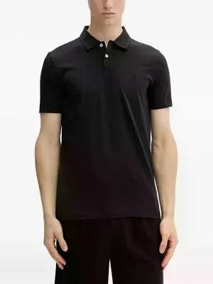 Marc O'polo Logo-embroidered Slub-texture Polo Shirt