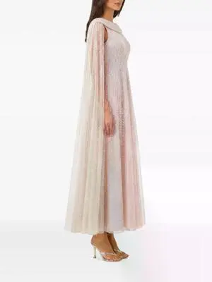 NEEDLE & THREAD Moonlight Sequin-embellished Gown