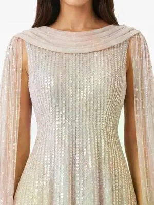 NEEDLE & THREAD Moonlight Sequin-embellished Gown