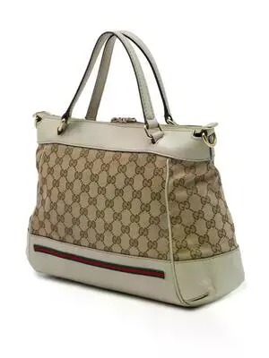 Gucci 2016-2026 Gg Canvas Web Mayfair Satchel