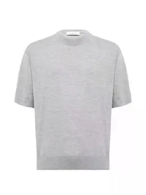 LANEUS Fine-knit T-shirt - Grey